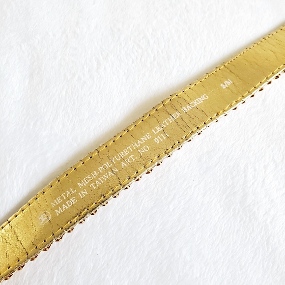 Accessories | Vintage Mesh Golden Belt | Poshmark